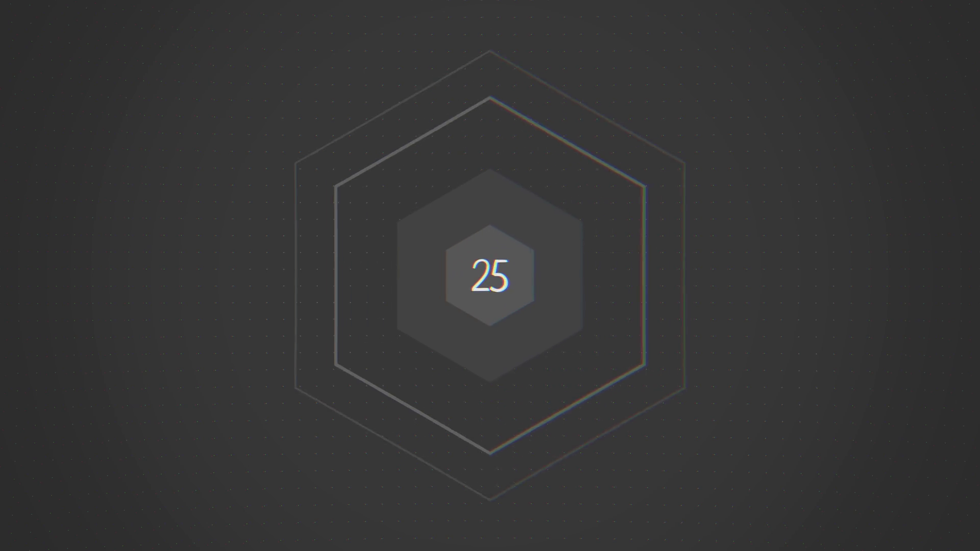 The Number 25 Appears Black White Animation Stock Footage SBV-348576452 ...