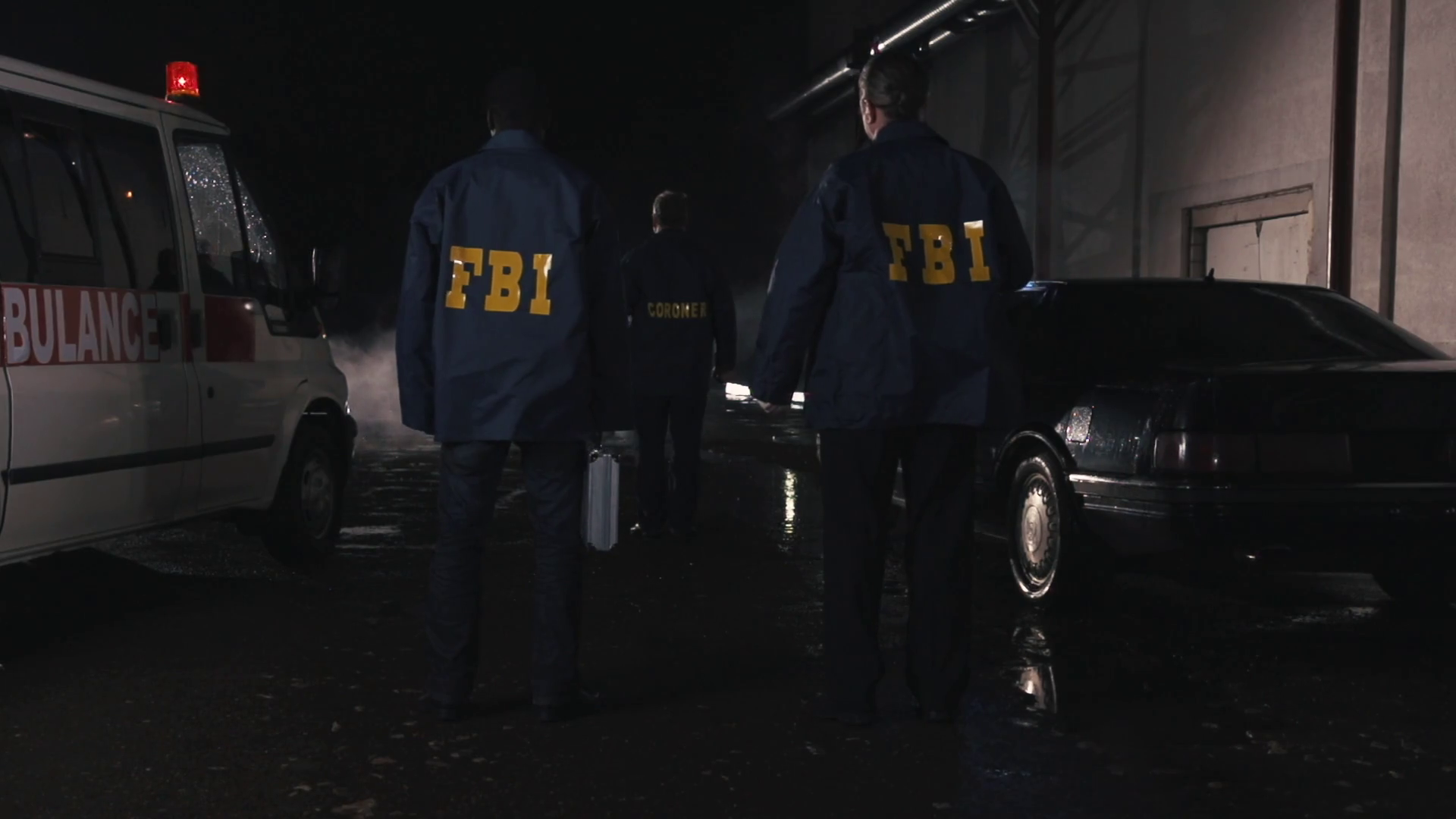 Fbi Agents At Crime Scene Rear View Scene Stock Footage SBV-348577242 - Storyblocks