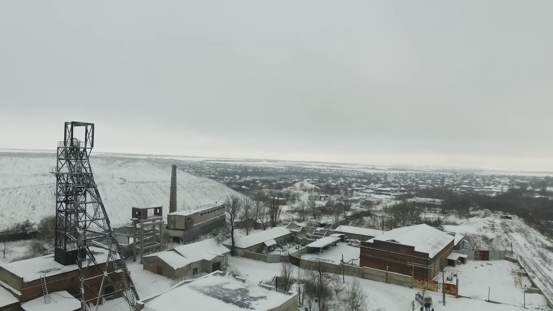 Abandoned Factory Under Snow Footage Stock Footage SBV-348578477 ...