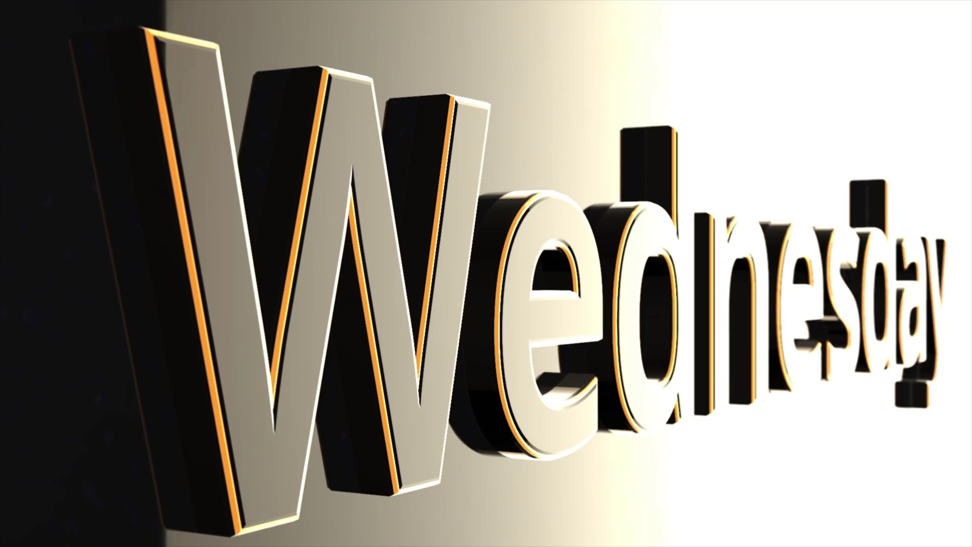 Wednesday Word Text Luminous Letters Of Day Stock Footage SBV-348577421 ...