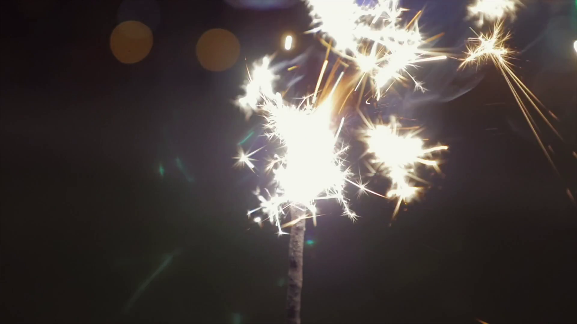 Beautiful Sparkler On Shiny Background Close Stock Footage SBV ...