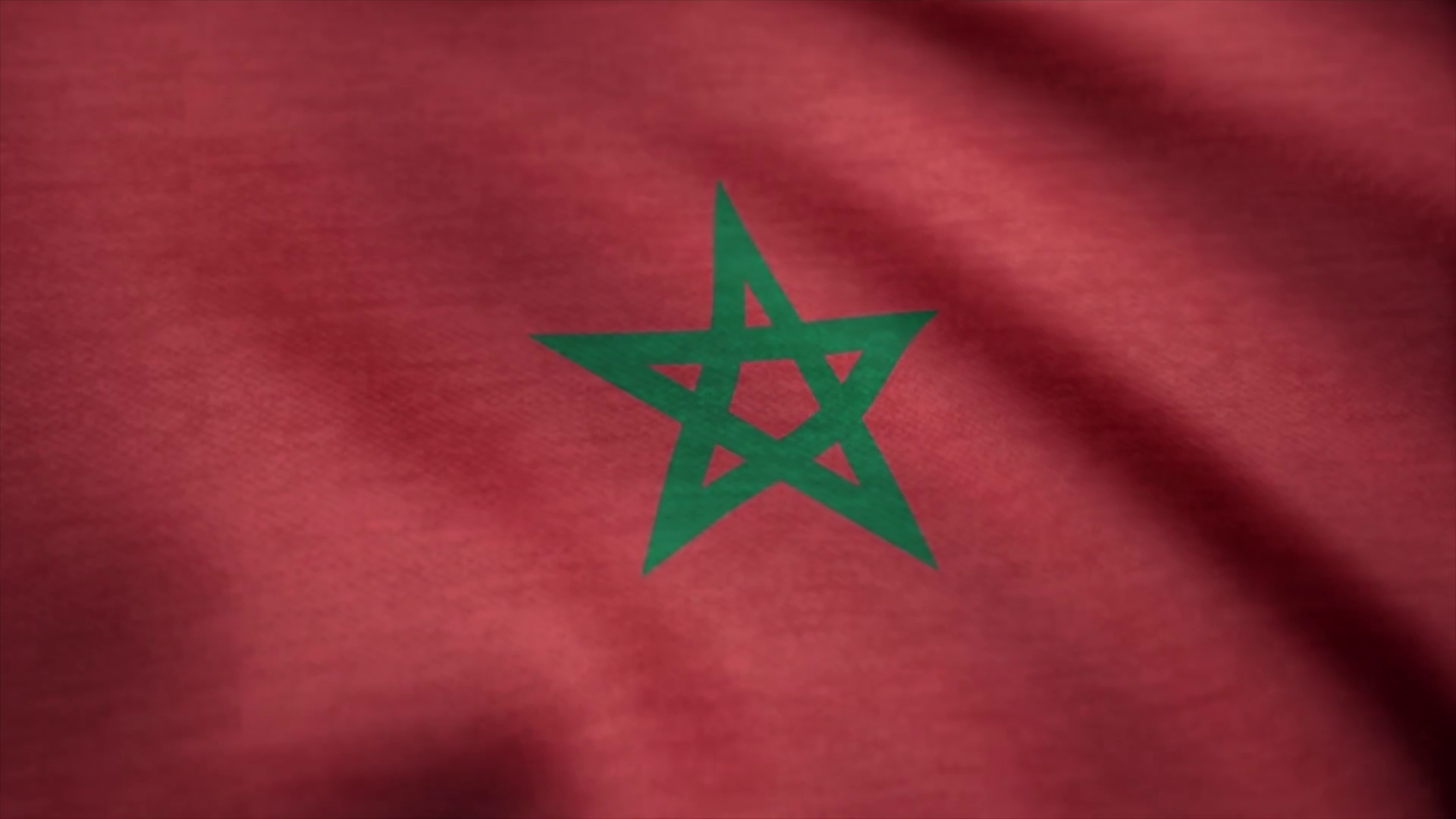 Morocco Flag Waving Animation Flag Of Stock Footage SBV-348578633 ...