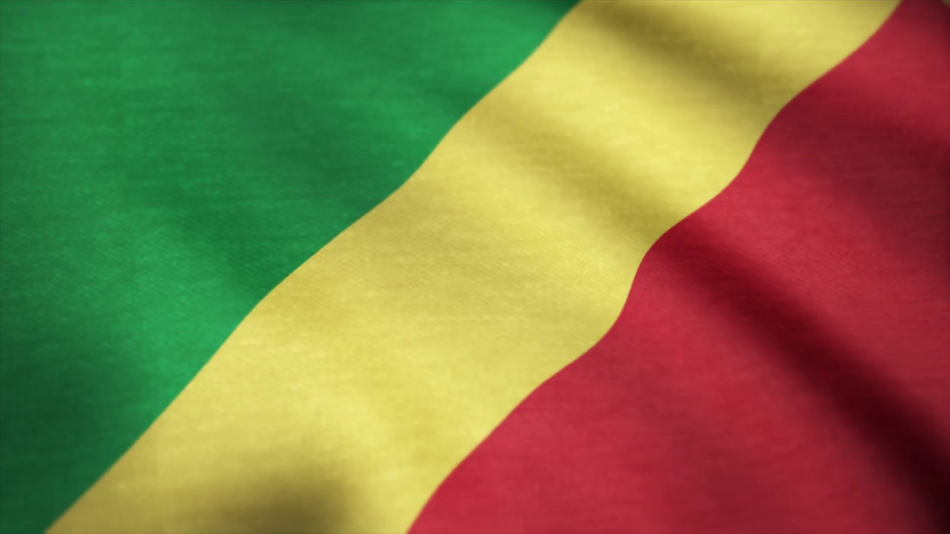 Republic Of Congo Flag Waving Animation Flag Stock Footage SBV ...