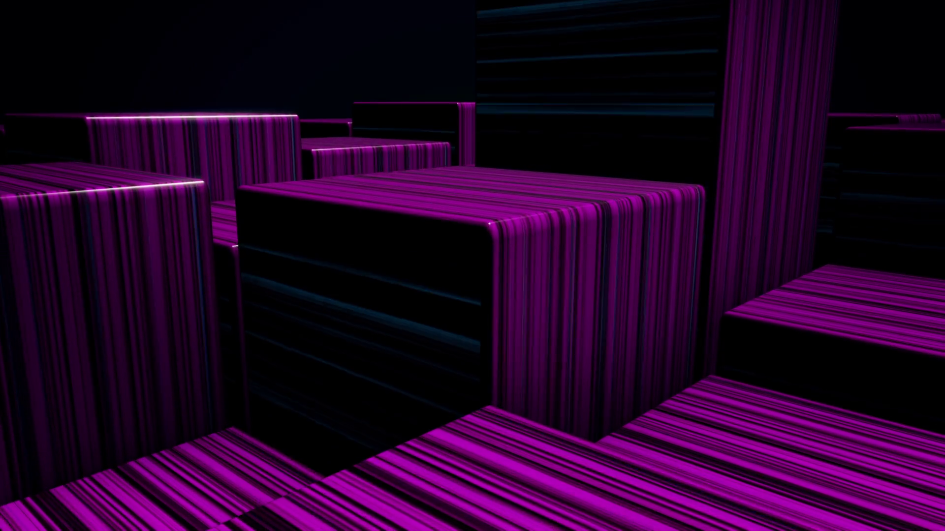 Abstract Bright Neon Cubes Neon Lights Cubes Stock Footage SBV ...