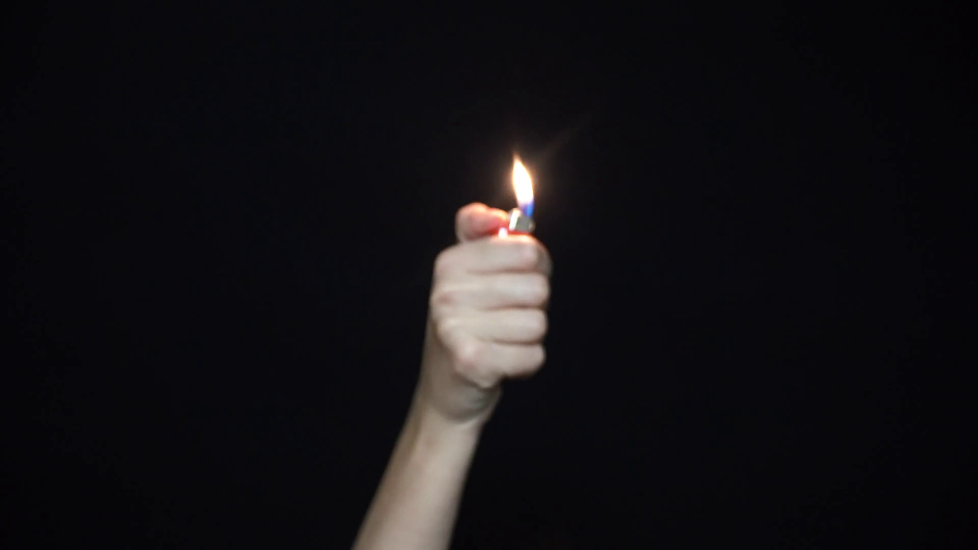 Close-up Of Hand Holding Burning Lighter Stock Footage SBV-348577949 ...