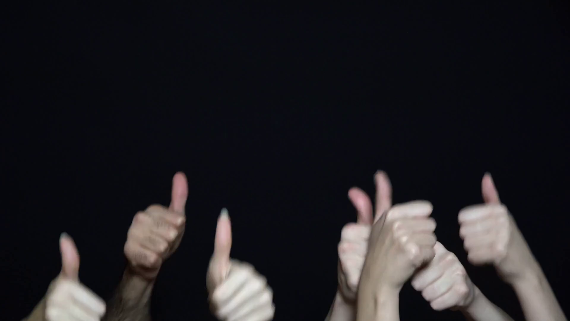 Close-up Of Human Hands Showing Thumbs Up Stock Footage SBV-348578691 ...