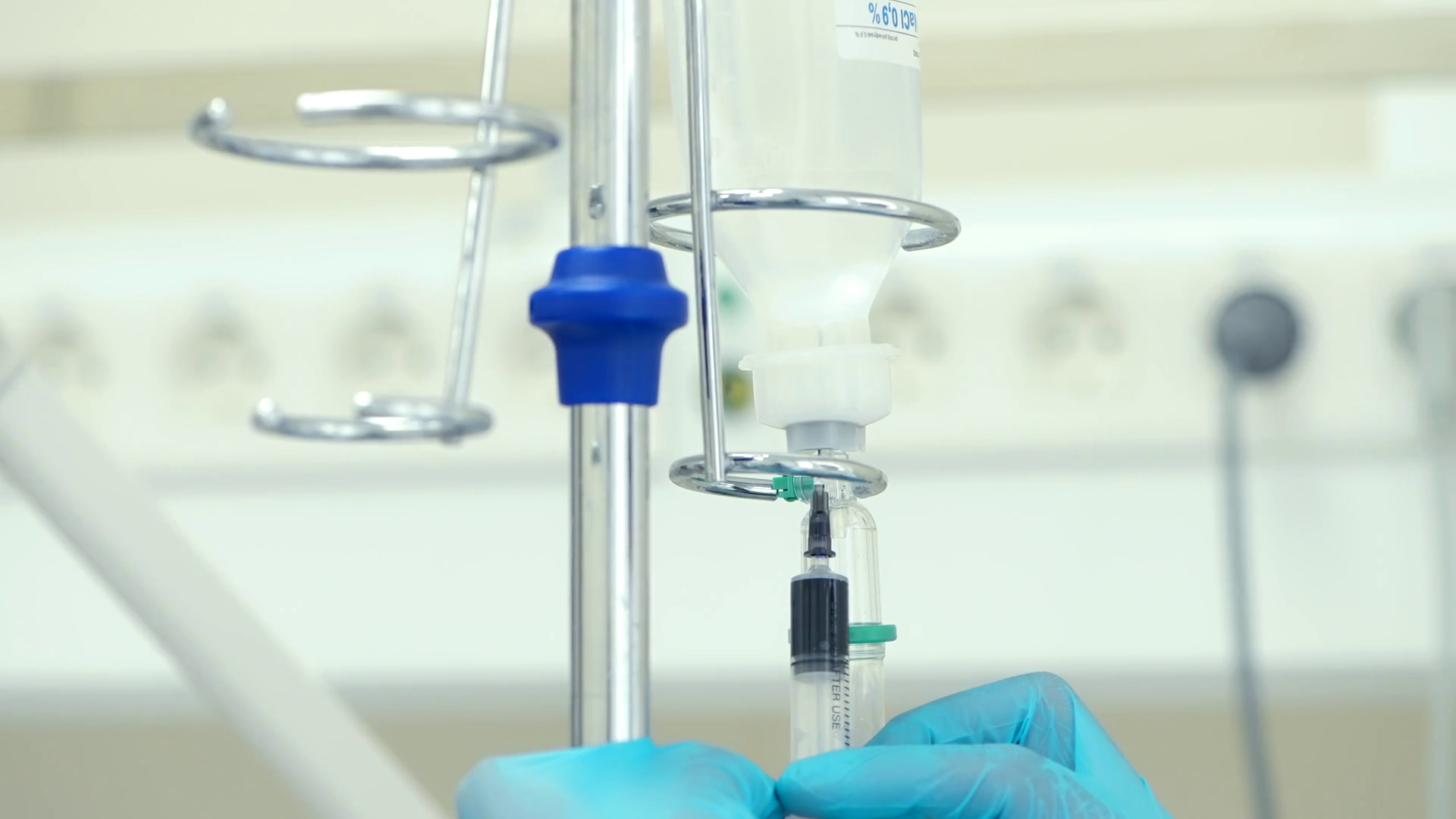 Close-up Of Hospital Drip With Injection Stock Footage SBV-348583637 ...