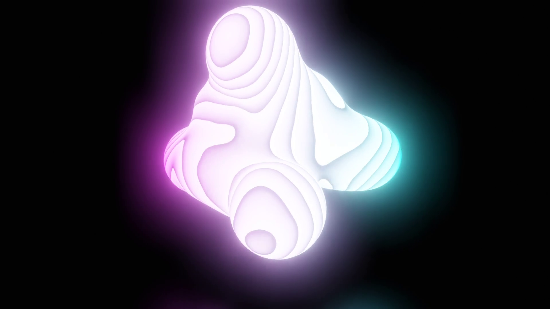 Abstract Neon Glowing Figure Constantly Stock Motion Graphics SBV ...