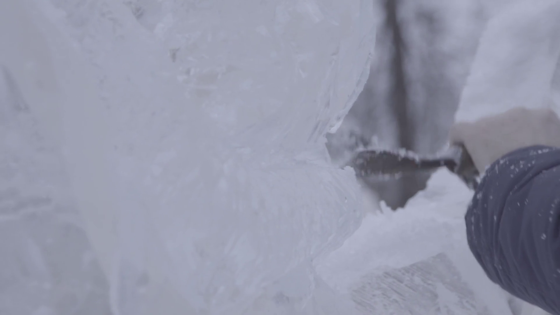 Master Scraper Performs Movement Across Ice Stock Footage SBV-348585098 ...