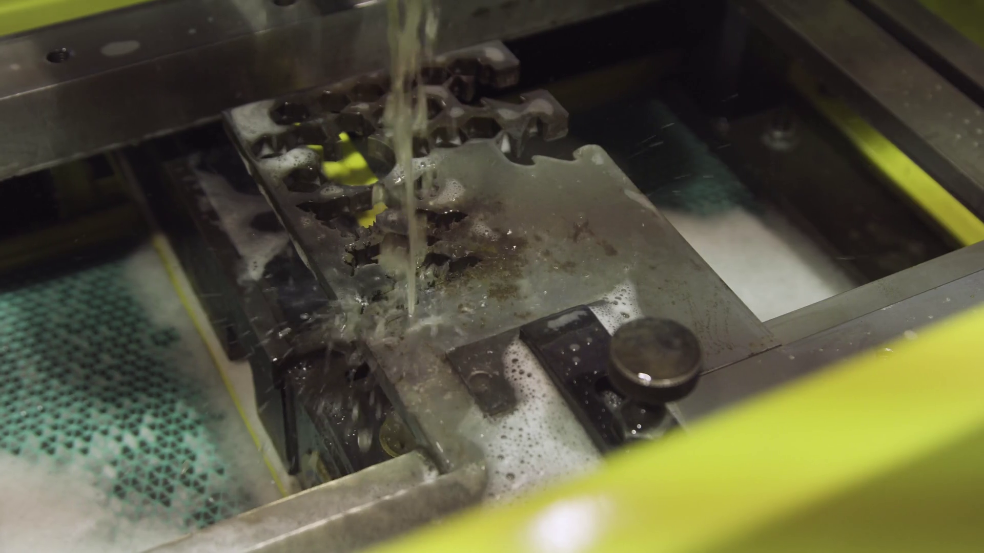 Metalwork Wire Spark Erosion Process Of Stock Footage SBV-348586352 ...