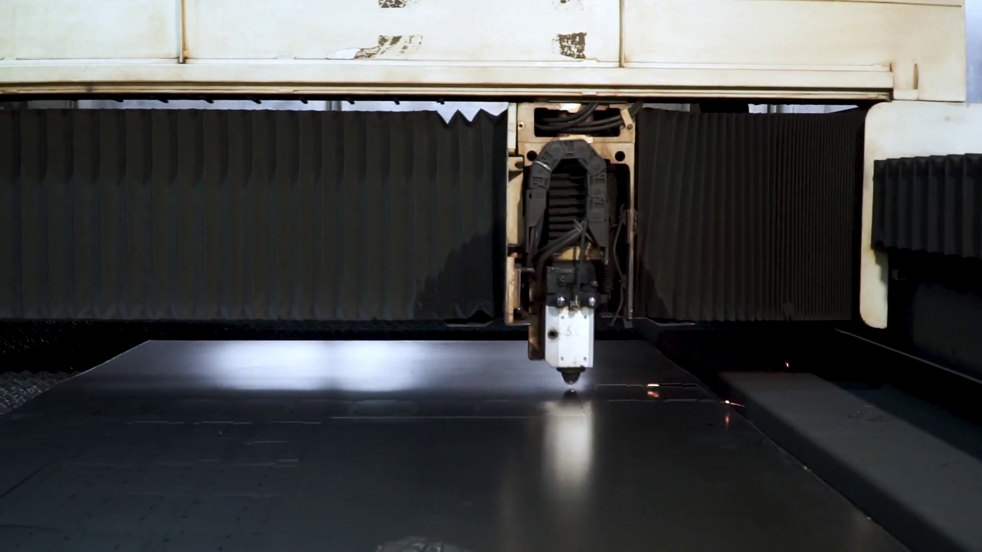 Cutting Of Metal Sparks Fly From Laser Clip Stock Footage SBV-348587049 ...