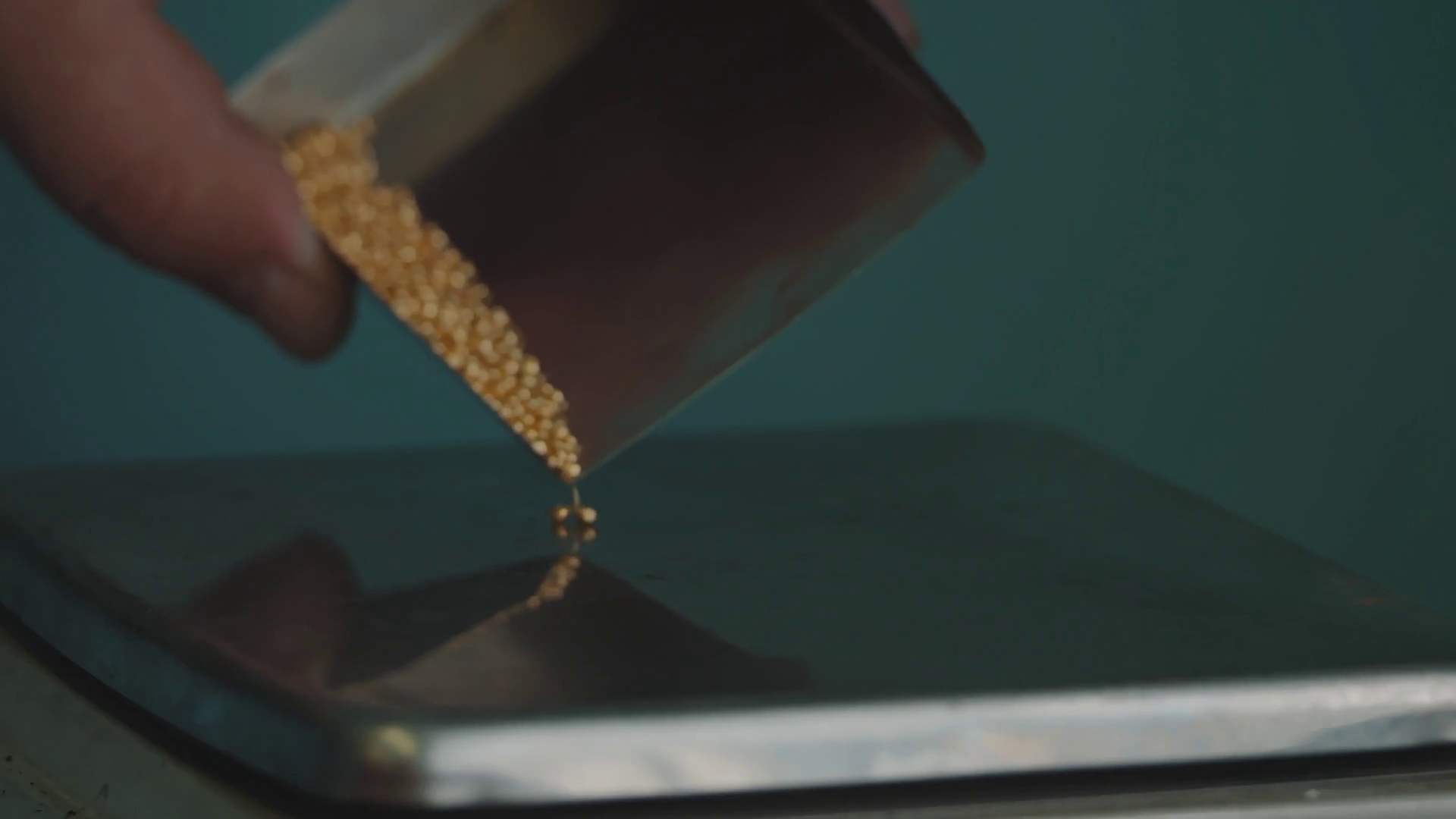 Gold Granules Gold Granules Gold Silver Stock Footage SBV-348585491 ...