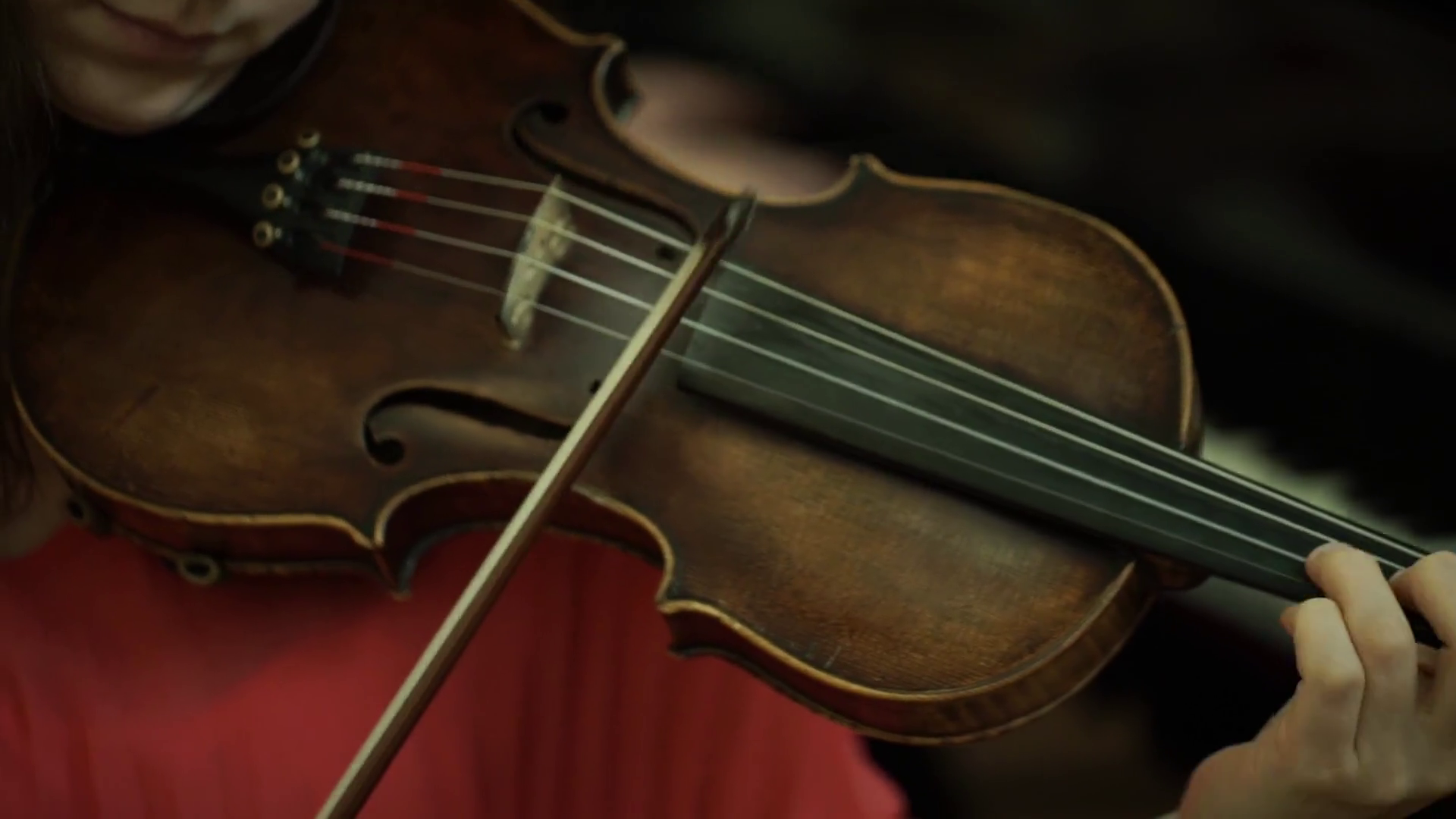 Girl's Hand On Strings Of Violin Girl's Hand Stock Footage SBV ...