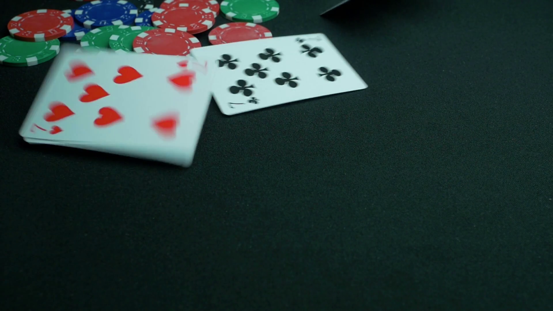 Cards Falling On Table Cards Are Falling On Stock Footage SBV-348587438 ...