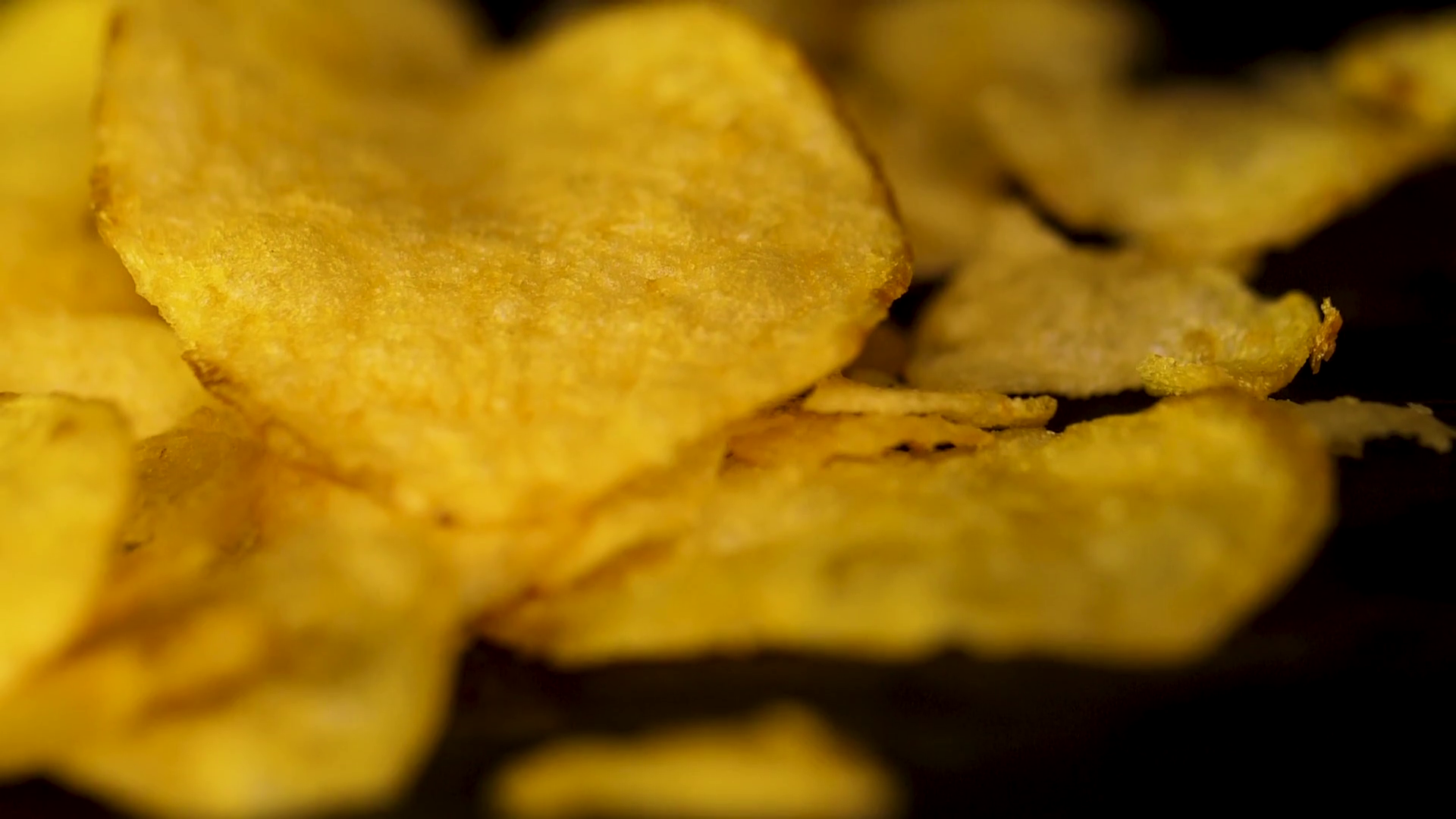 Rotating Potato Chips Close Up Macro View Stock Footage SBV-348586021 ...