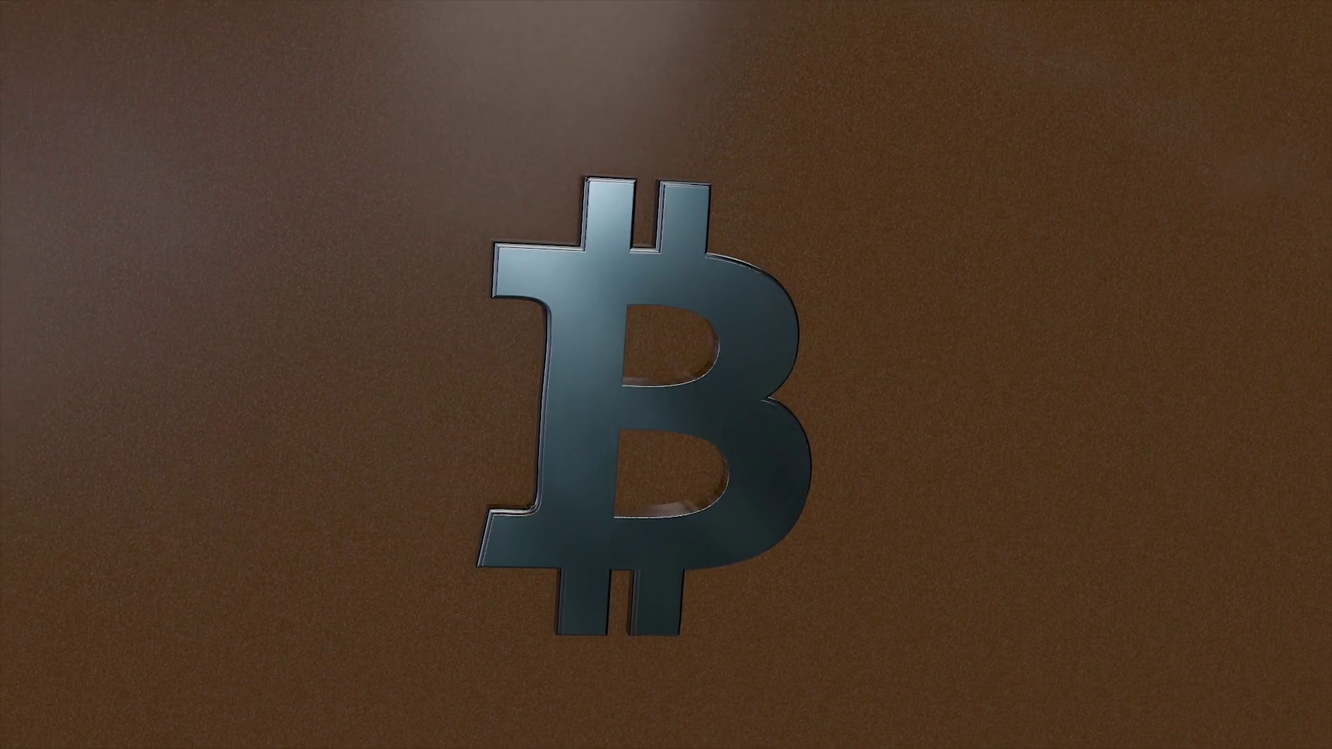 Abstract Animation Of Bitcoin Currency Sign Stock Motion Graphics SBV ...