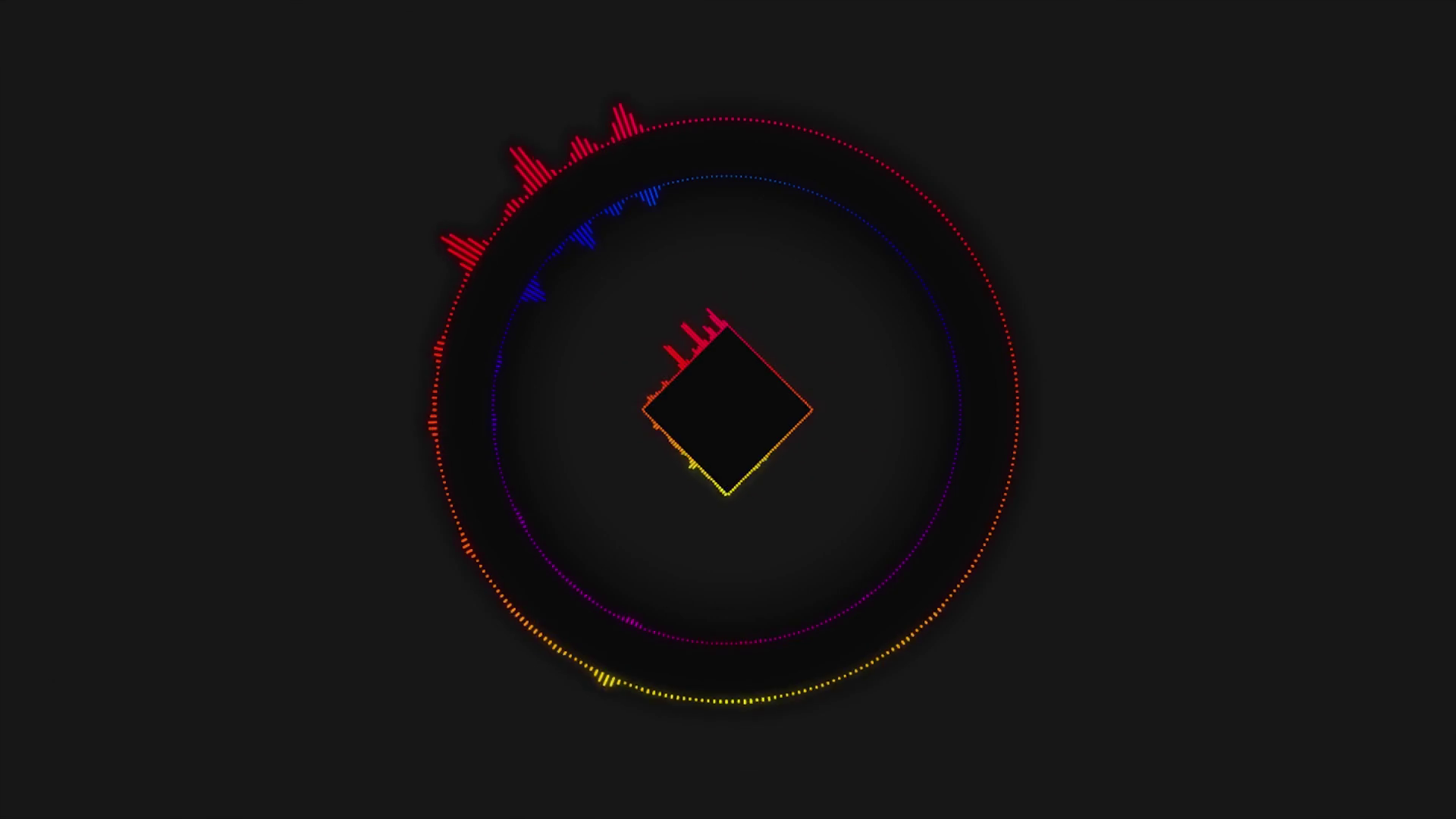 Simple Circle Equalizer Audio Spectrum Color Stock Motion Graphics SBV ...