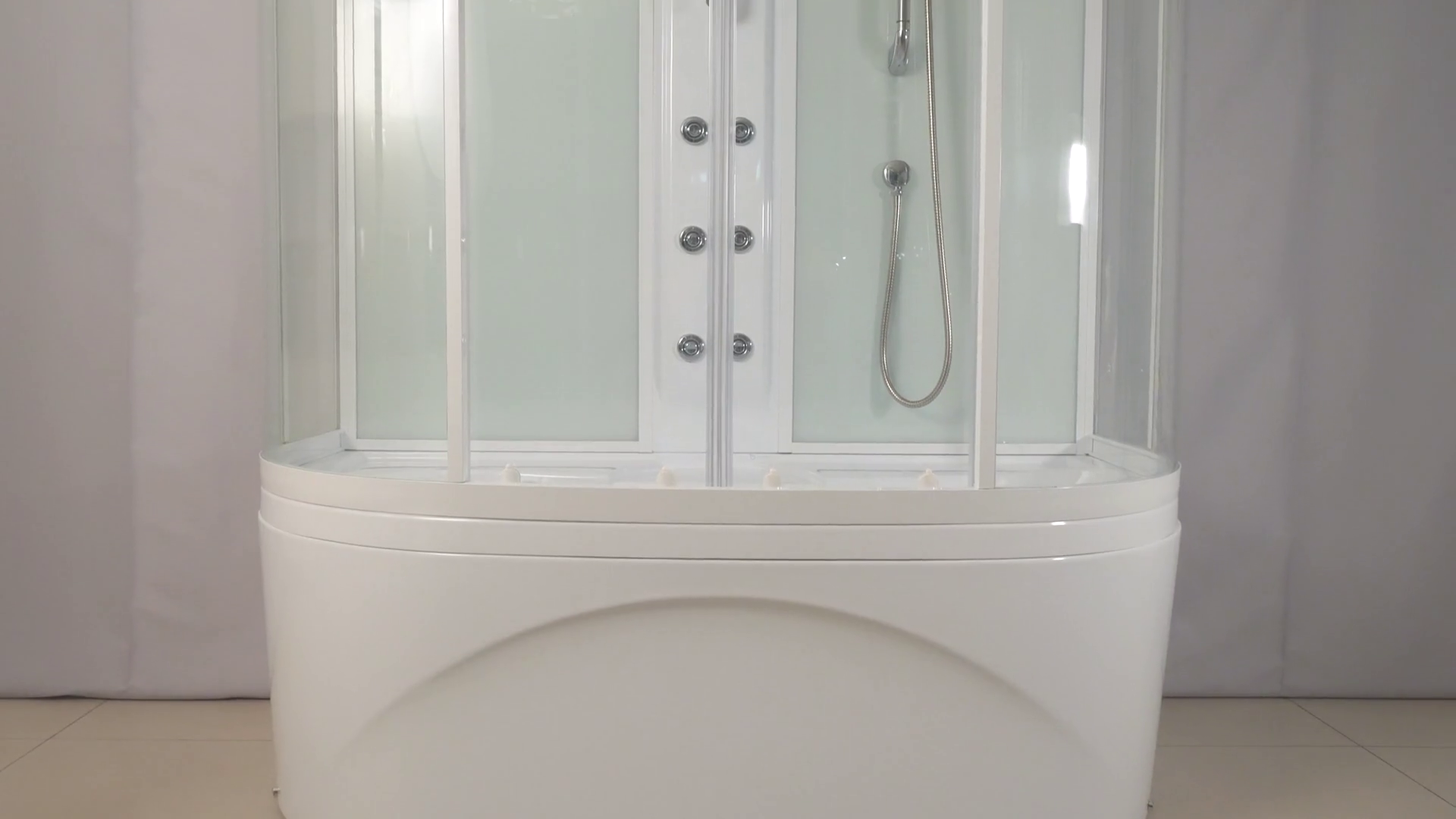 Shower Cabin Sliding Mechanism Of Shower Stock Footage SBV-348586414 ...