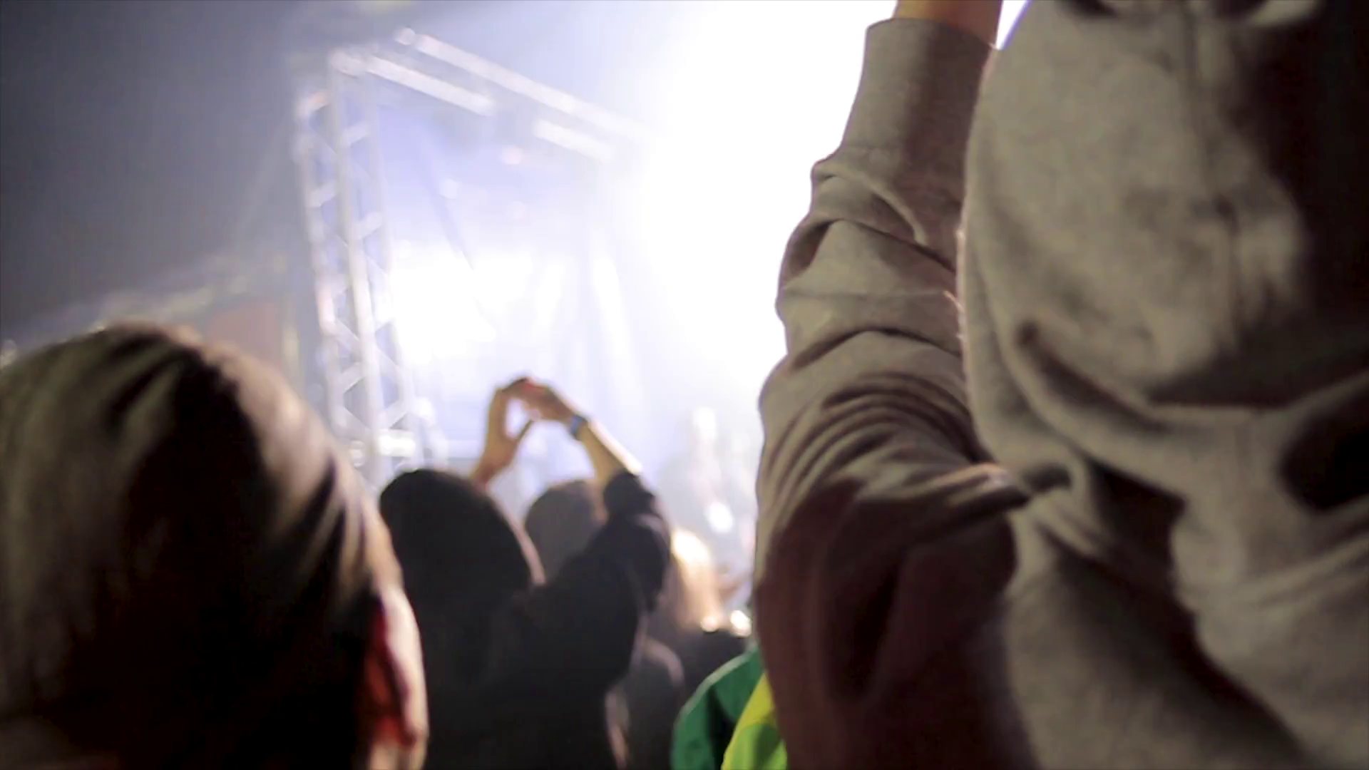 Back View Of Crowd Of People At Concert Stock Footage SBV-348585209 ...