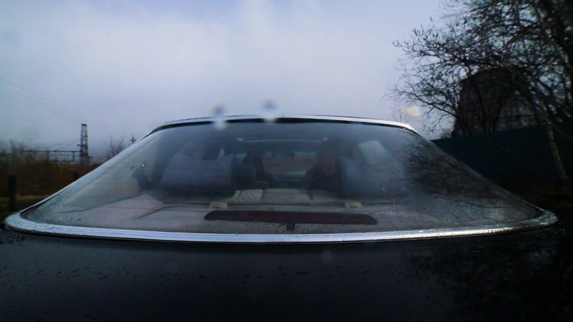 View On Car Window View Of Car Goes On Road Stock Footage SBV-348588022 ...
