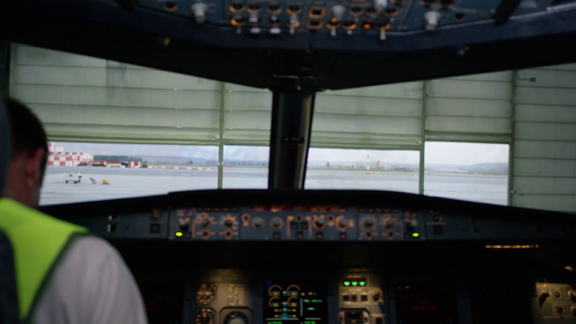 A Pilot Checking Instruments In Plane Stock Footage SBV-348589277 ...
