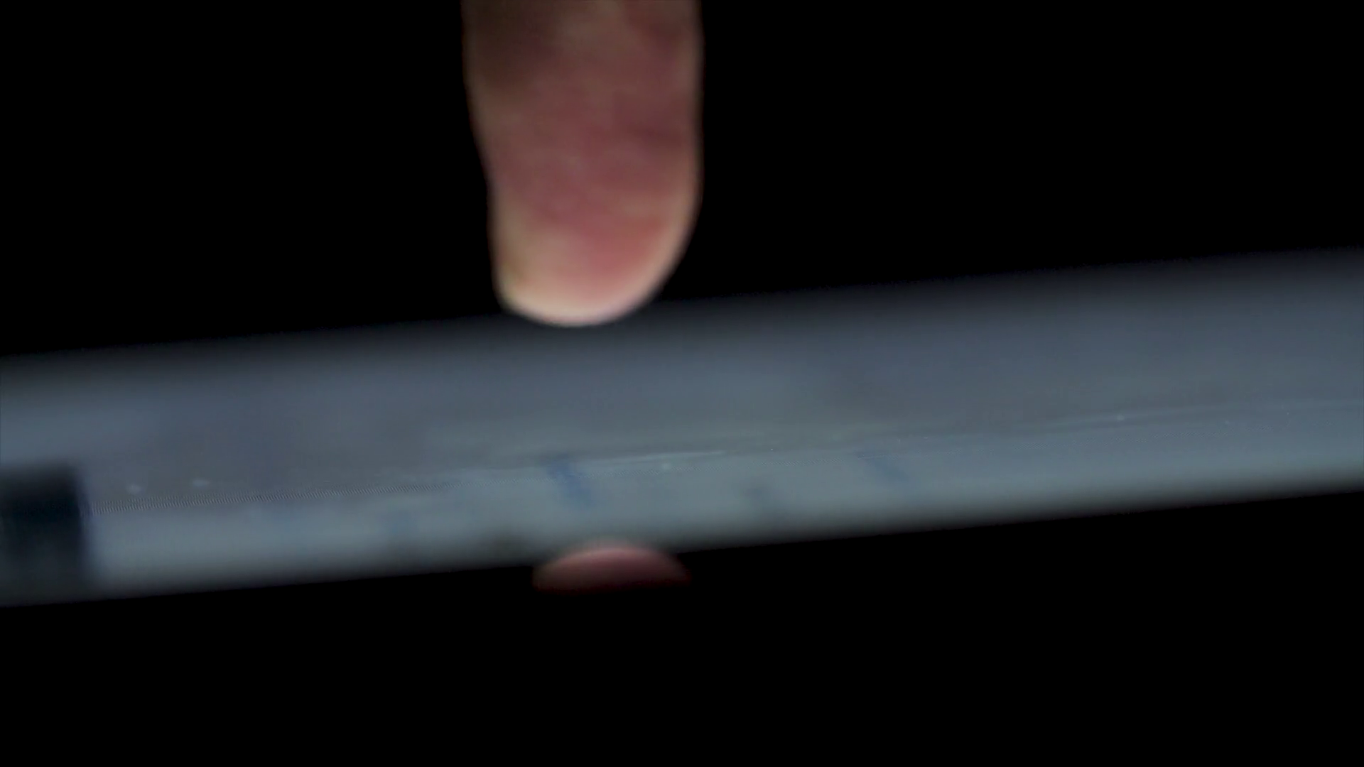 Touching Ipad Computer At Dark Extreme Close Stock Footage SBV ...