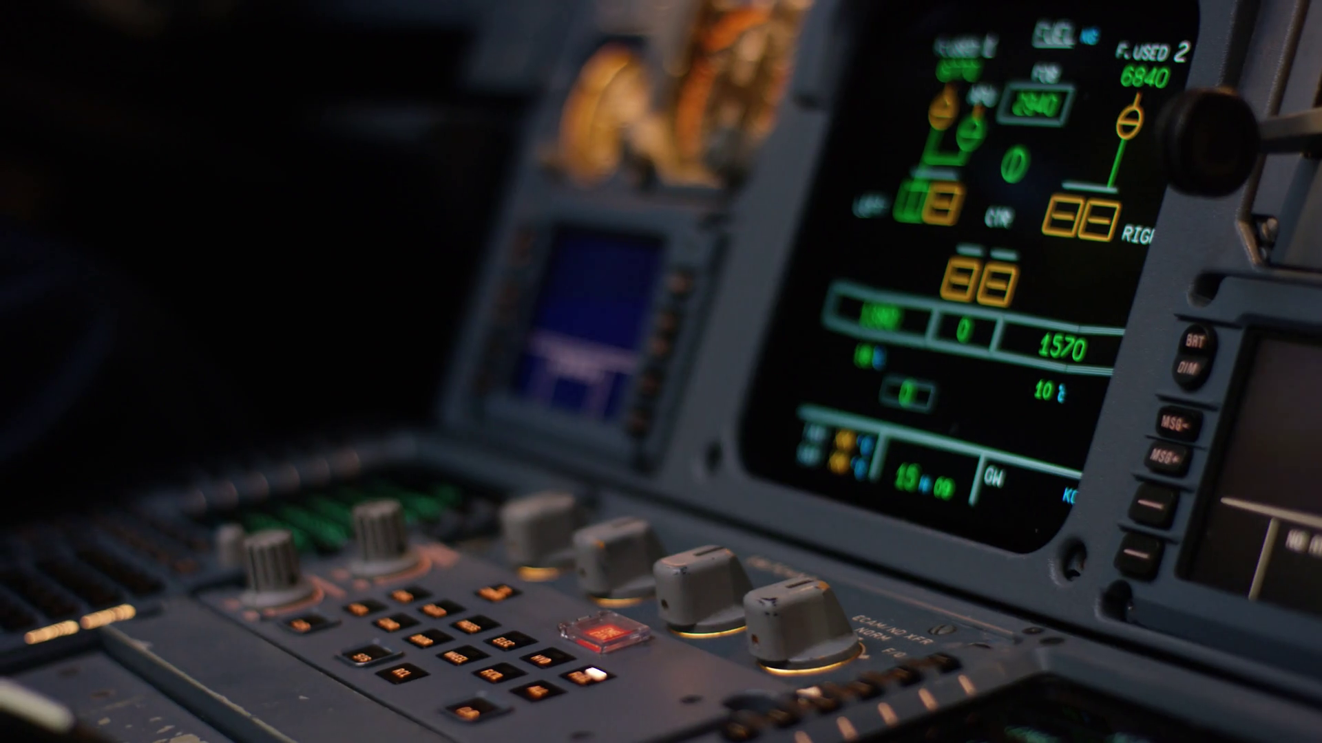 Autopilot Control Element Of Airliner Panel Stock Footage SBV-348585301 ...