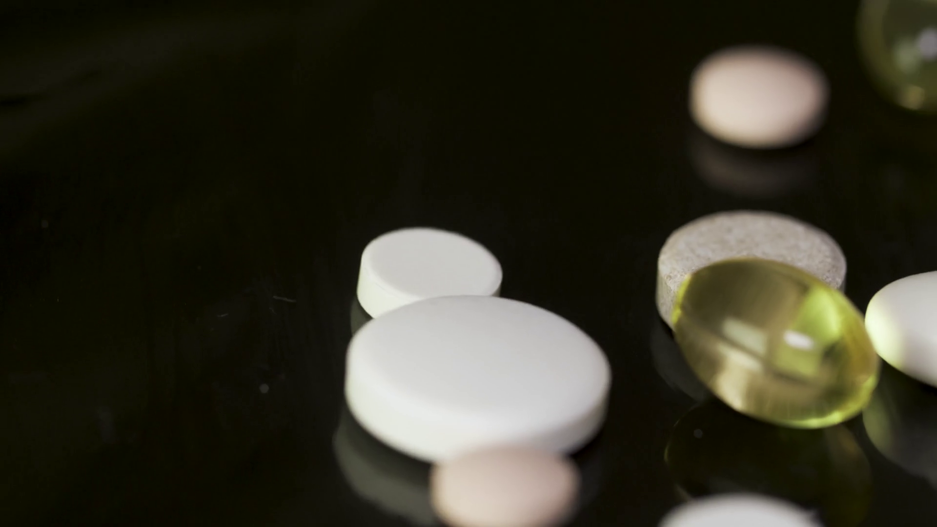 A Lot Of Tablets On Black Background Stock Footage SBV-348585253 ...