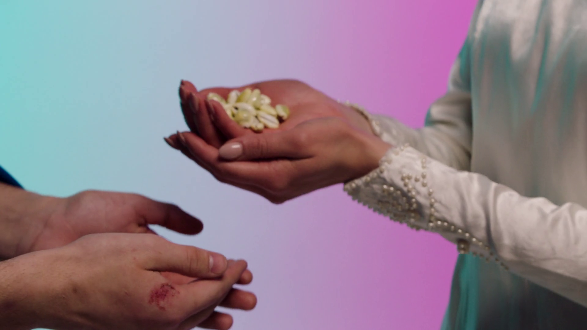 Close Up Eastern Young Woman Hands Giving Stock Footage SBV-348589295 ...