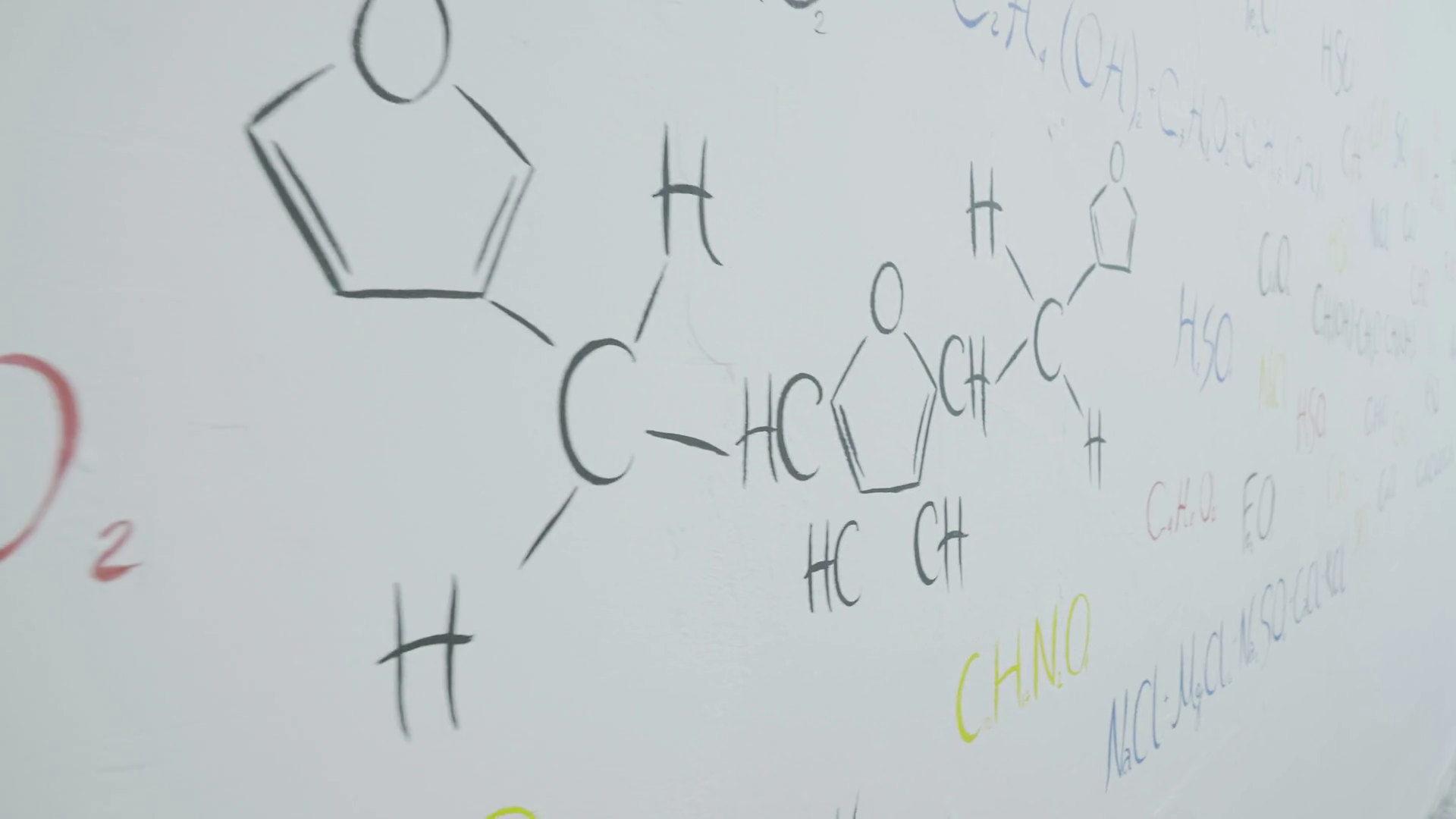 Colorful Formulas Of Chemical Elements On Stock Footage SBV-348585264 ...