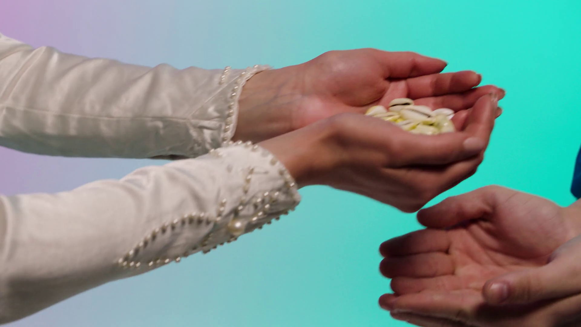 Close Up Eastern Young Woman Hands Giving Stock Footage SBV-348588368 ...