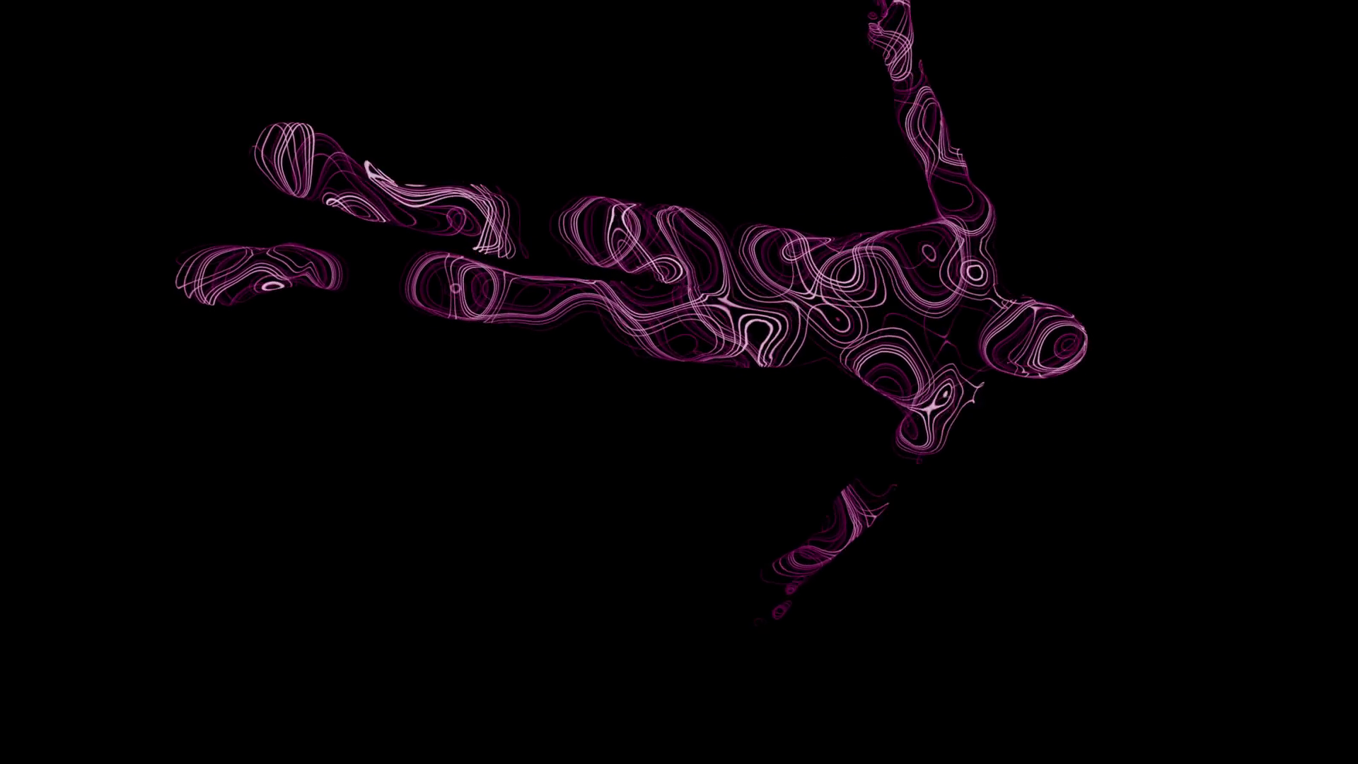 3d Man Of Lines On Black Background Design Stock Motion Graphics SBV ...