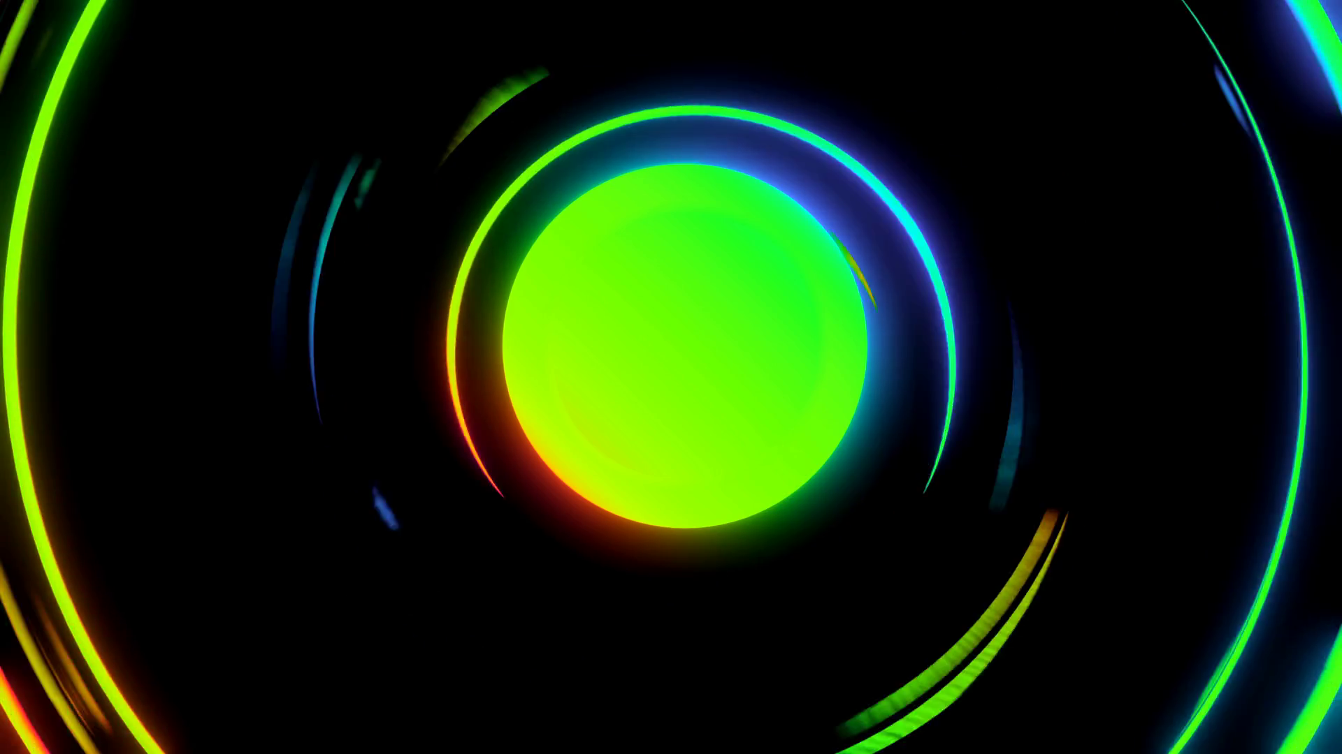 Abstract Rainbow Colors Light Rings Spinning Stock Motion Graphics SBV ...