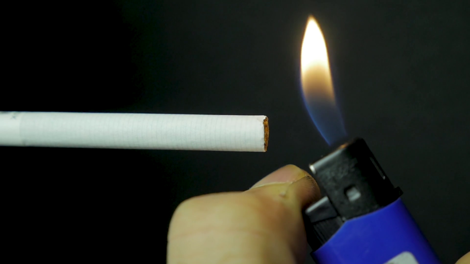 Hand Lighting Lighter Cigarette Closeup Stock Footage SBV-348600272 ...