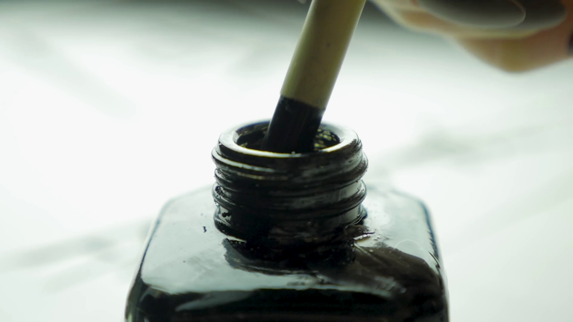 The Chinese Writing Brush Ink Brush Ink Stock Footage SBV-348600315 ...