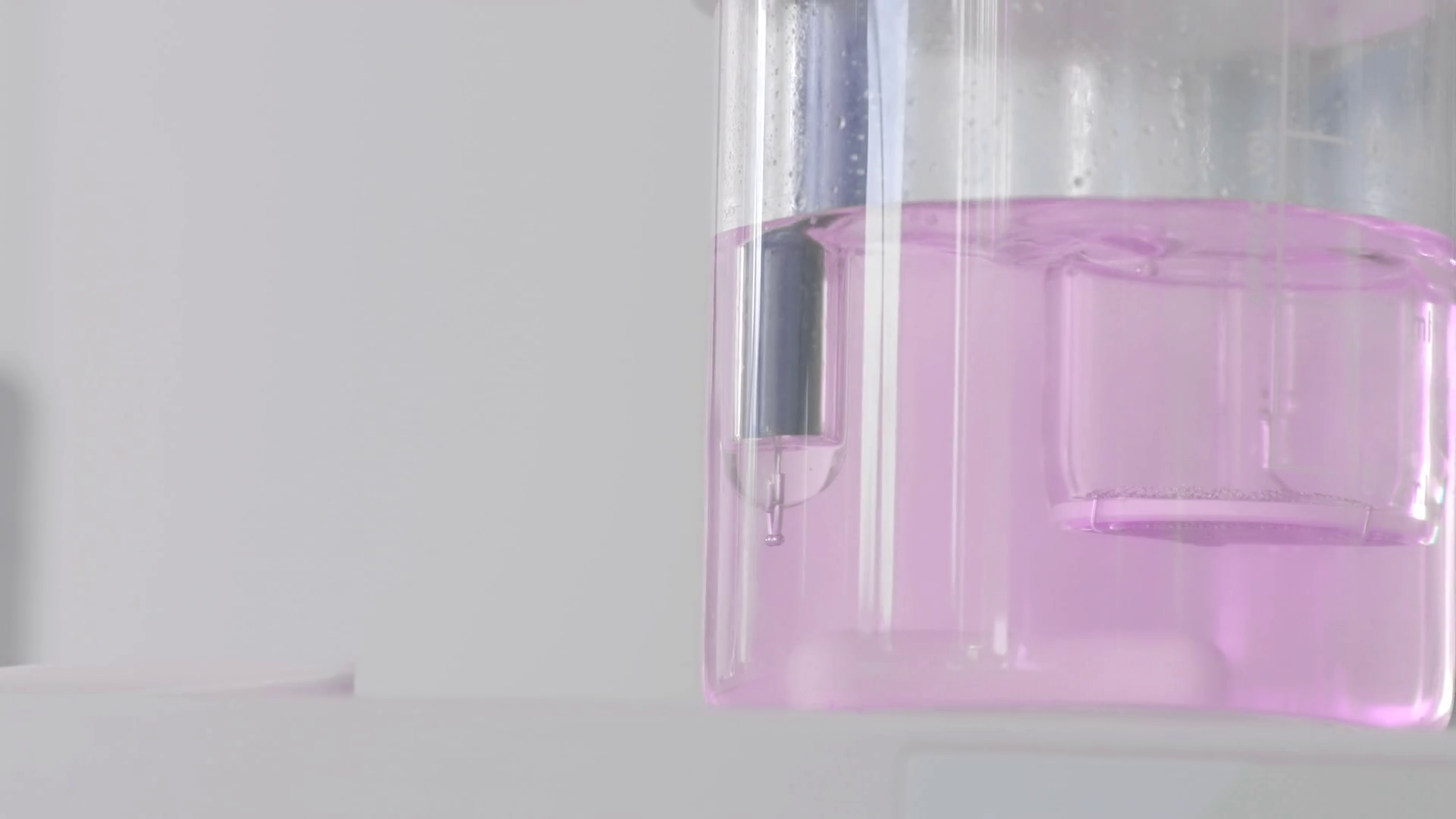 Close-up Of Pink Liquid In Transparent Stock Footage SBV-348616546 ...