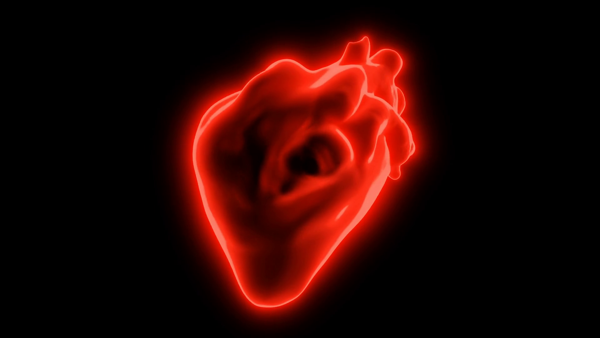 Dark Background Design Bright Red Heart Made Stock Motion Graphics SBV ...