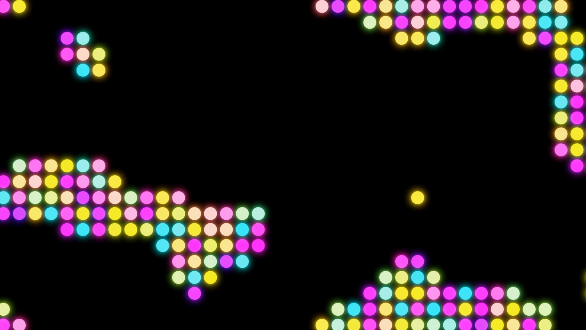 Colorful Dots Moving In Spots On Black Stock Motion Graphics SBV ...