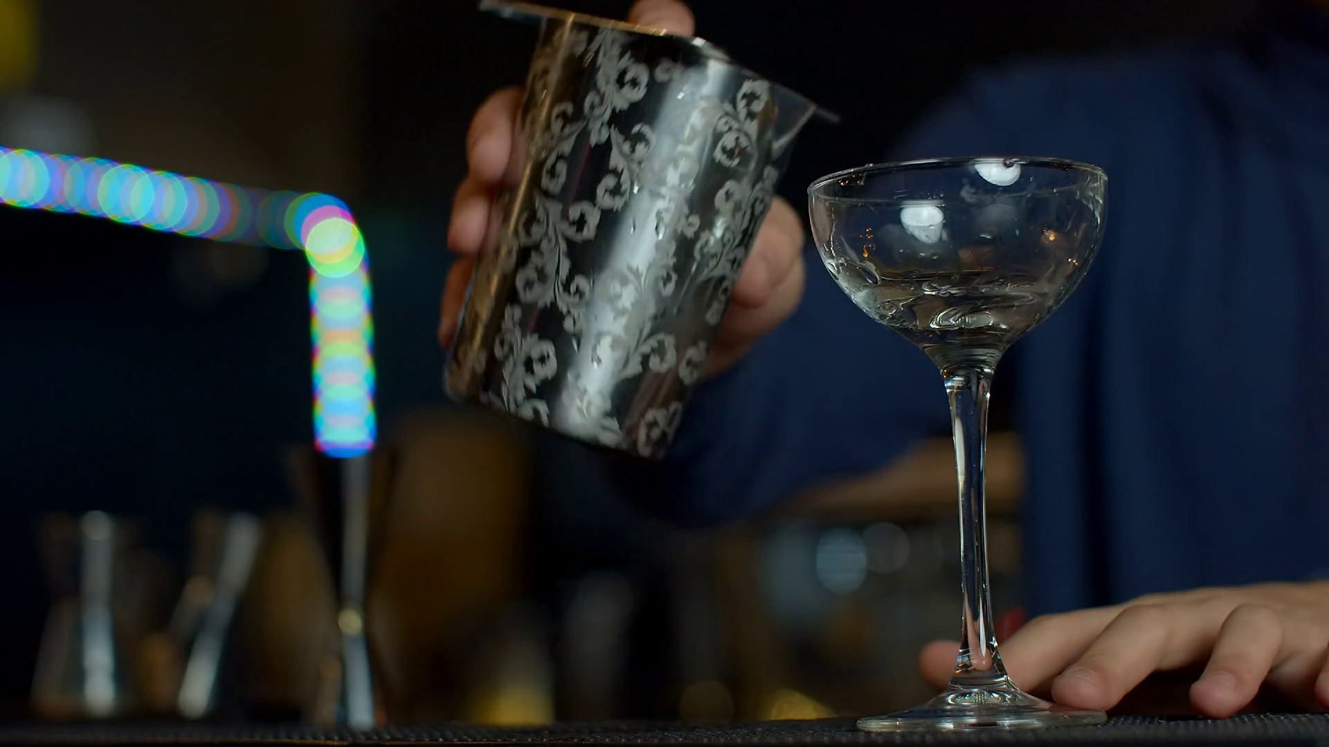 A Professional Bartender Preparing Stock Footage SBV-348662911 ...