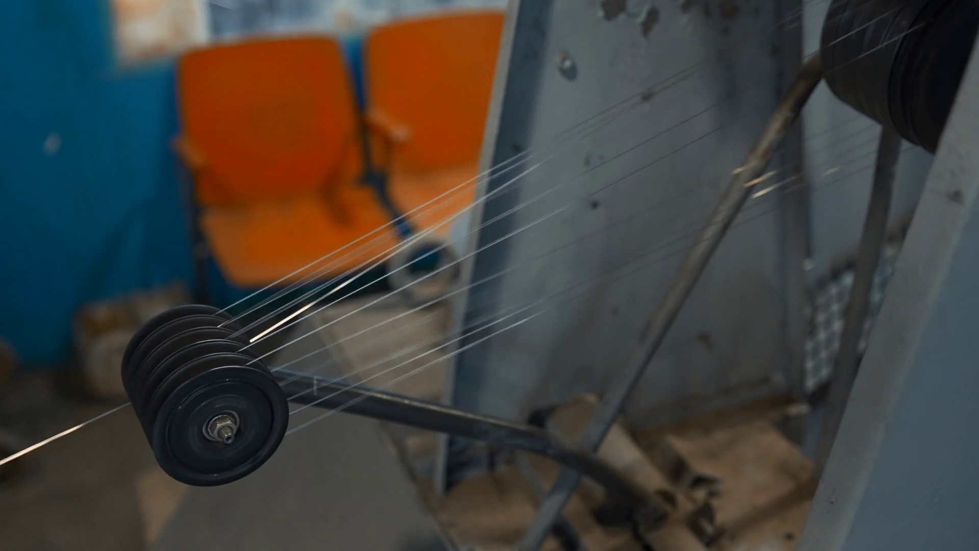 Metal Threads Rotate On Industrial Machine Stock Footage SBV-348678907 ...