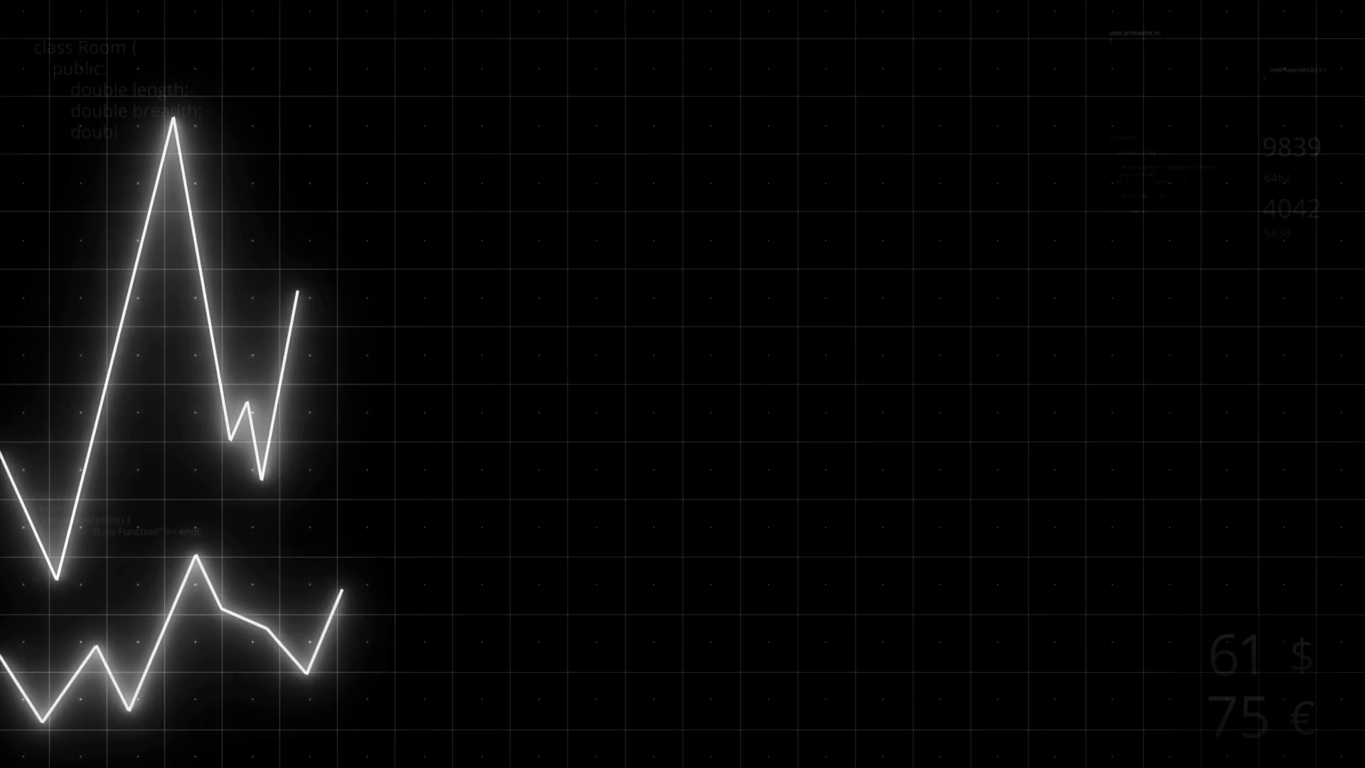 Monochrome Charts Showing Financial Crisis Stock Motion Graphics SBV ...