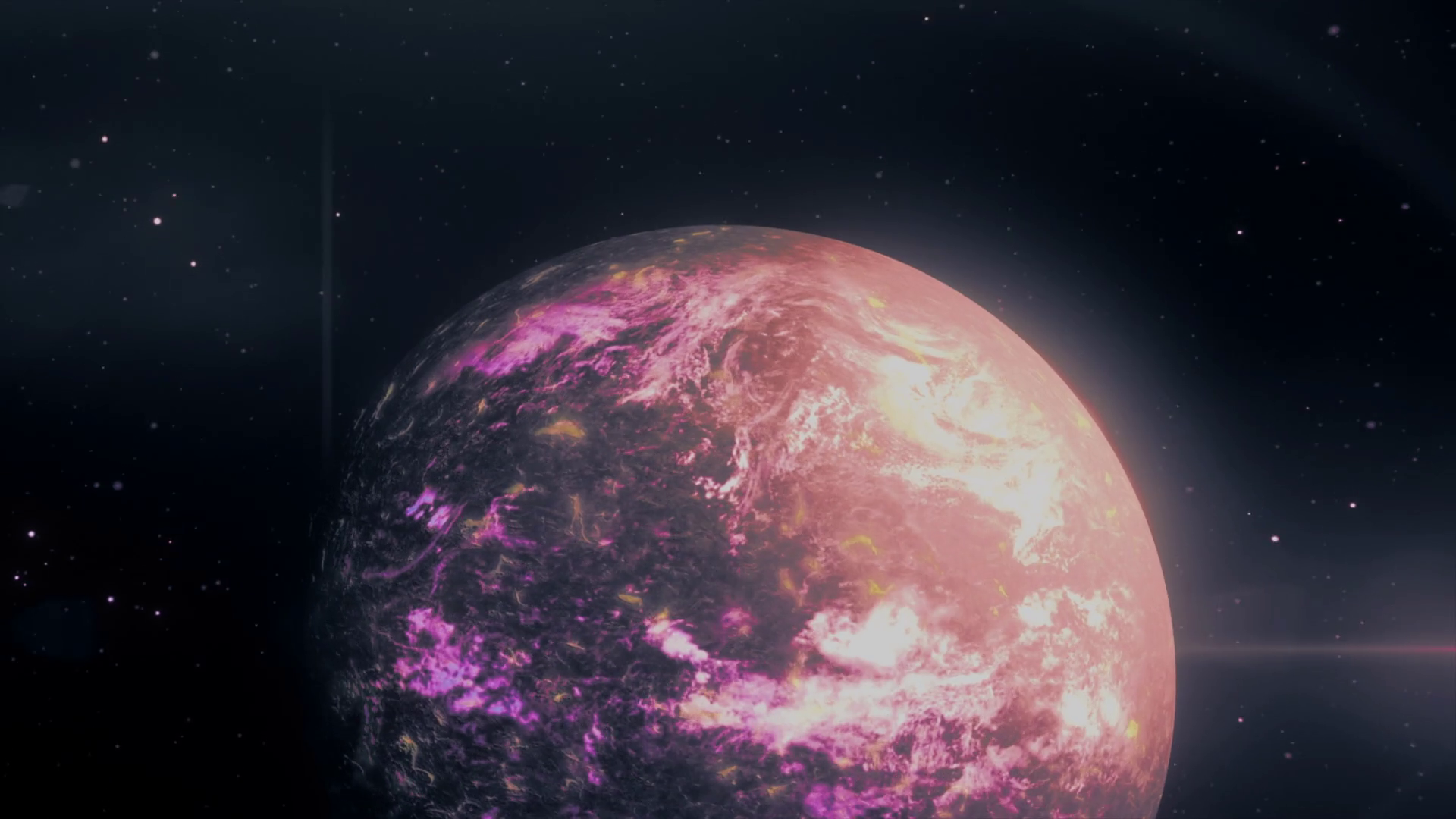 Cosmic Background With Unknown Alien Planet Stock Motion Graphics SBV ...