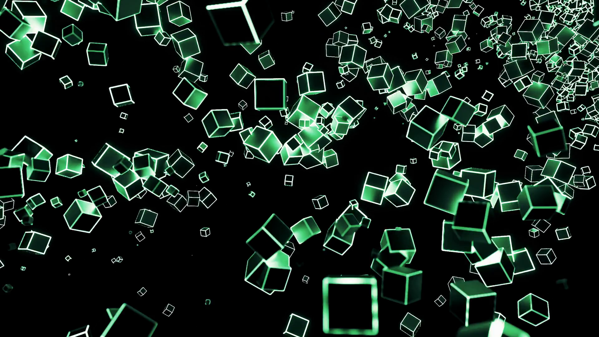 Abstract Flow Of Cube Silhouettes With White Stock Motion Graphics SBV ...