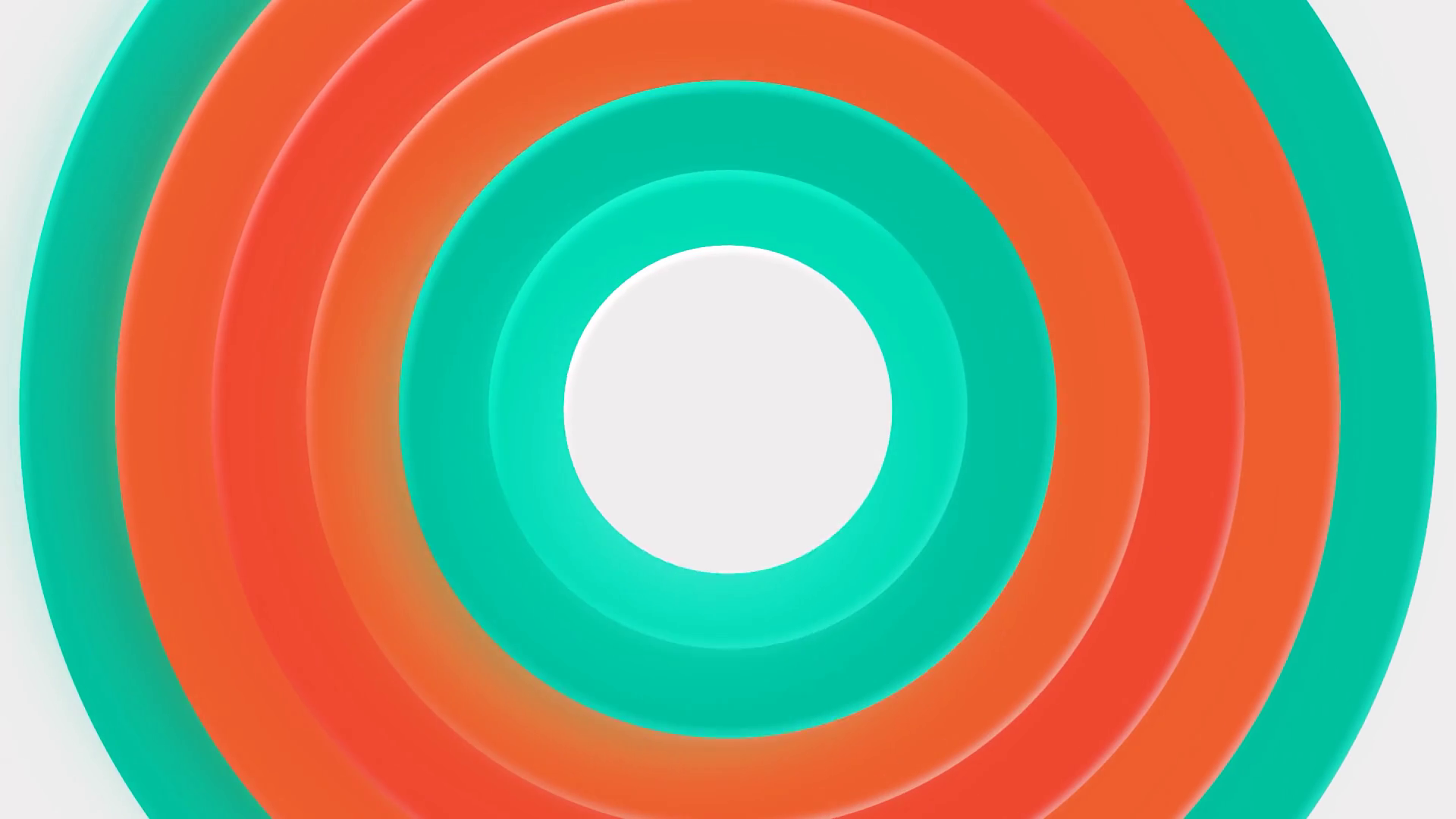 Bright Orange Turquoise Concentric 3d Rings Stock Motion Graphics SBV ...