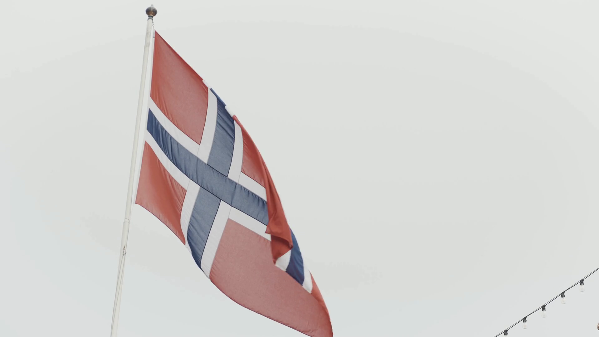 Flag Of Norway Action Red Canvas With Cross Stock Footage SBV-348647818 ...