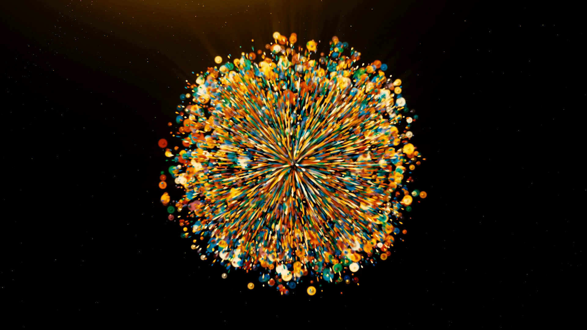 Colorful Particles Disappear In Center Stock Motion Graphics SBV ...