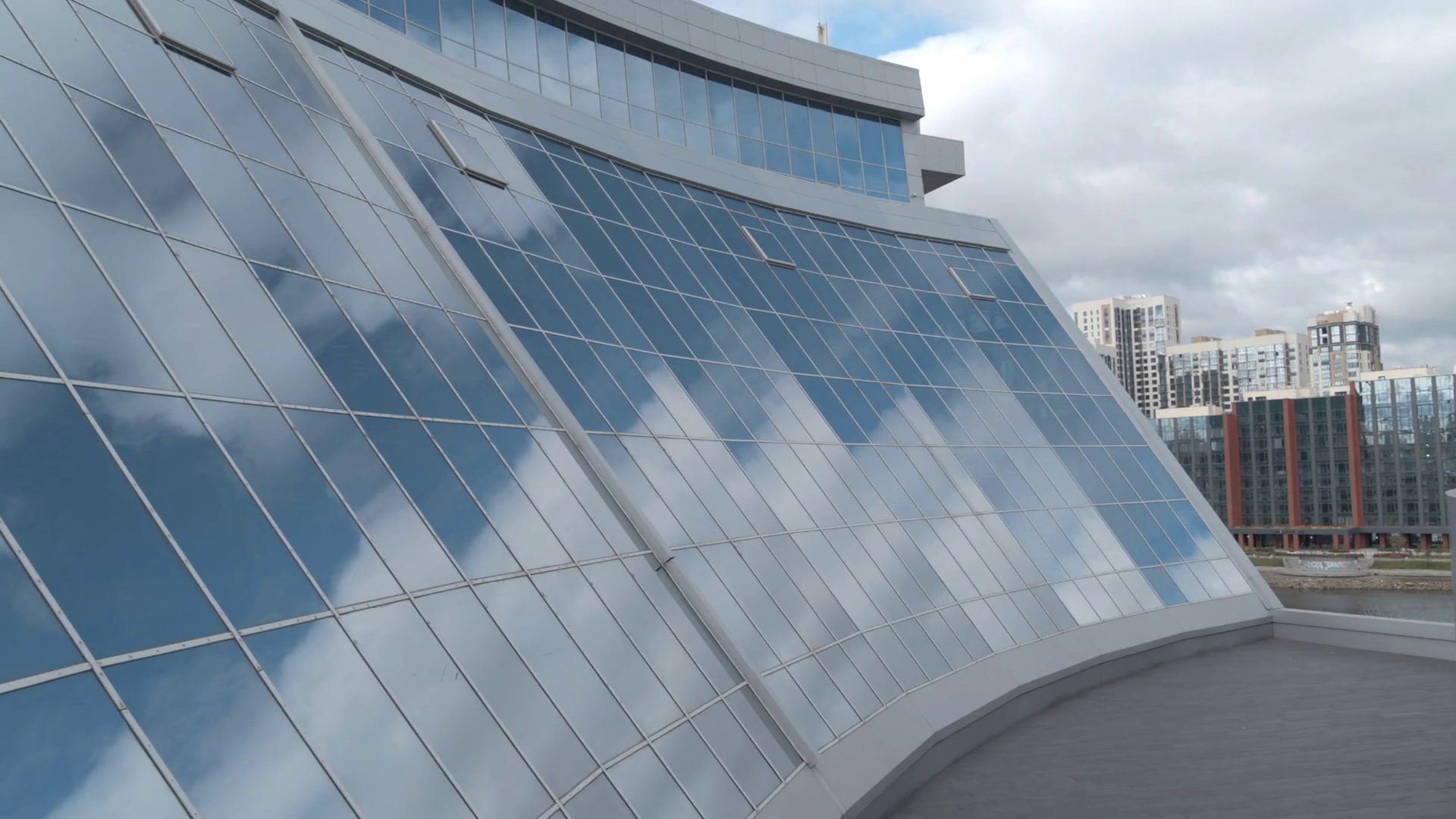 Modern Business Office Building Facade With Stock Footage SBV-348652728 ...