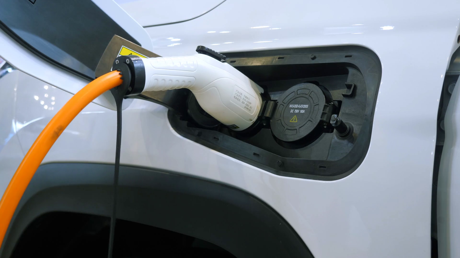 Electric Vehicle Power Supply Media White Stock Footage SBV-348652654 ...