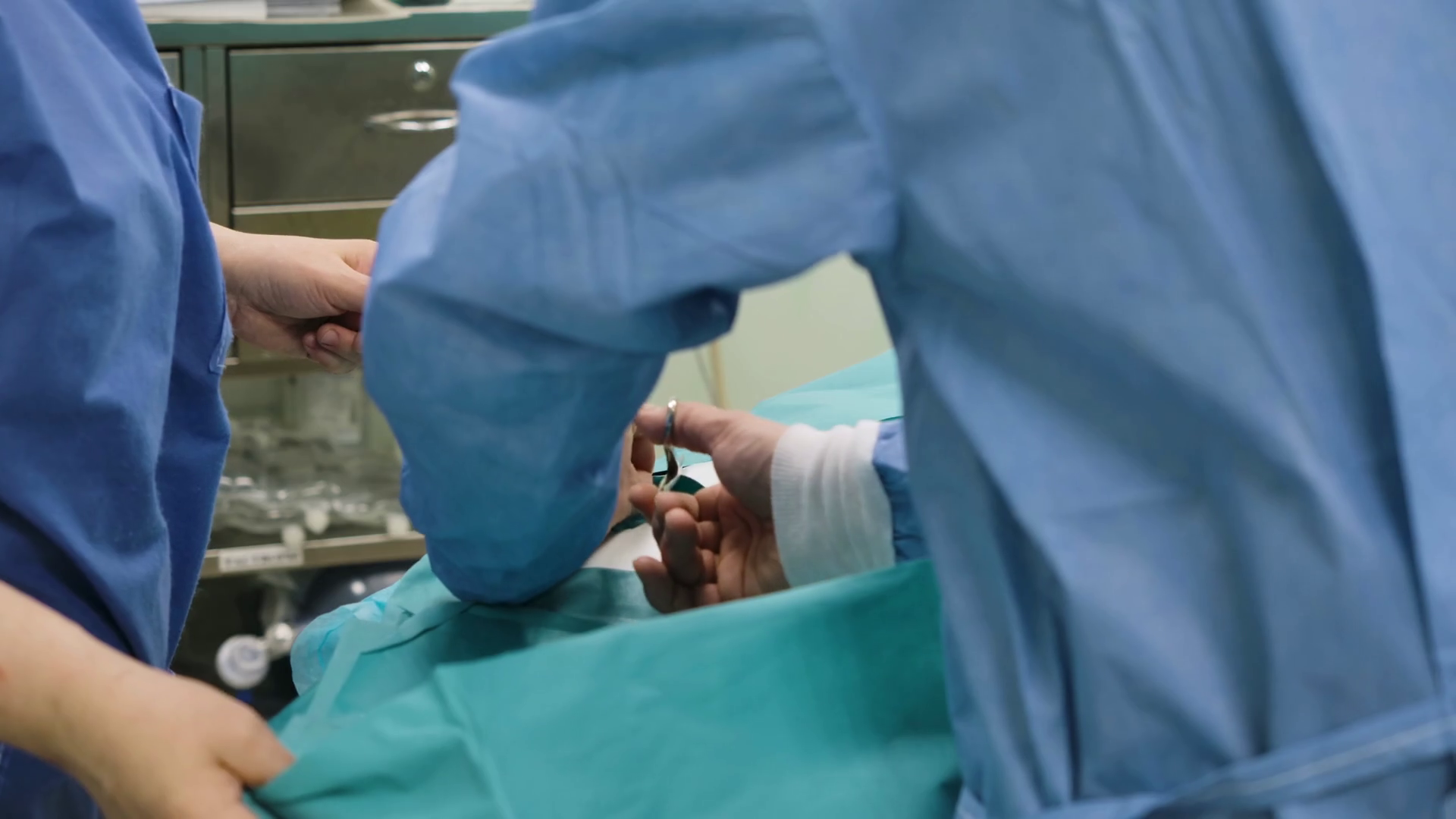 A Team Of Surgeons In Operating Room During Stock Footage SBV-348653967 ...