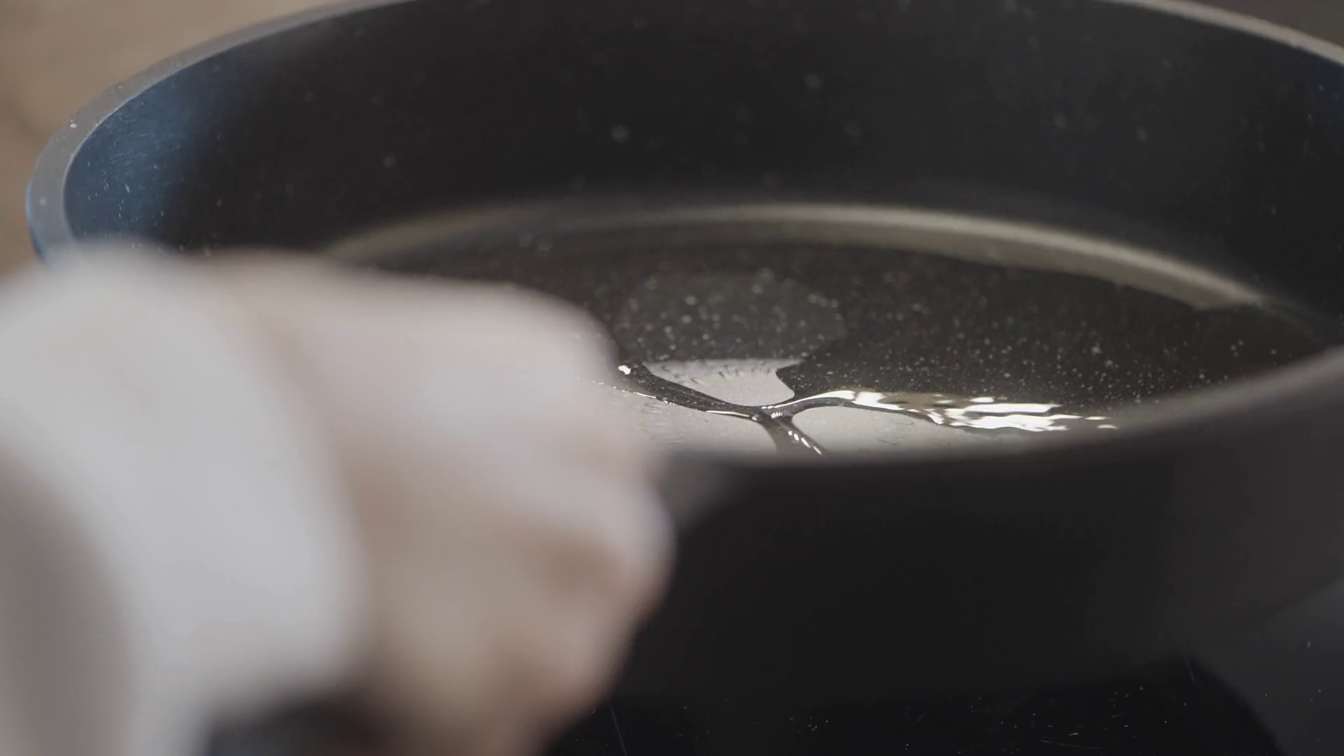 Cooking Concept Action Large Black Frying Stock Footage SBV-348653074 ...